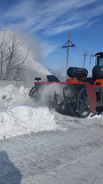 Локомобиль фрезерно-роторный снегоочиститель СТАНИСЛАВ-705 решение всех задач #трактор #станислав