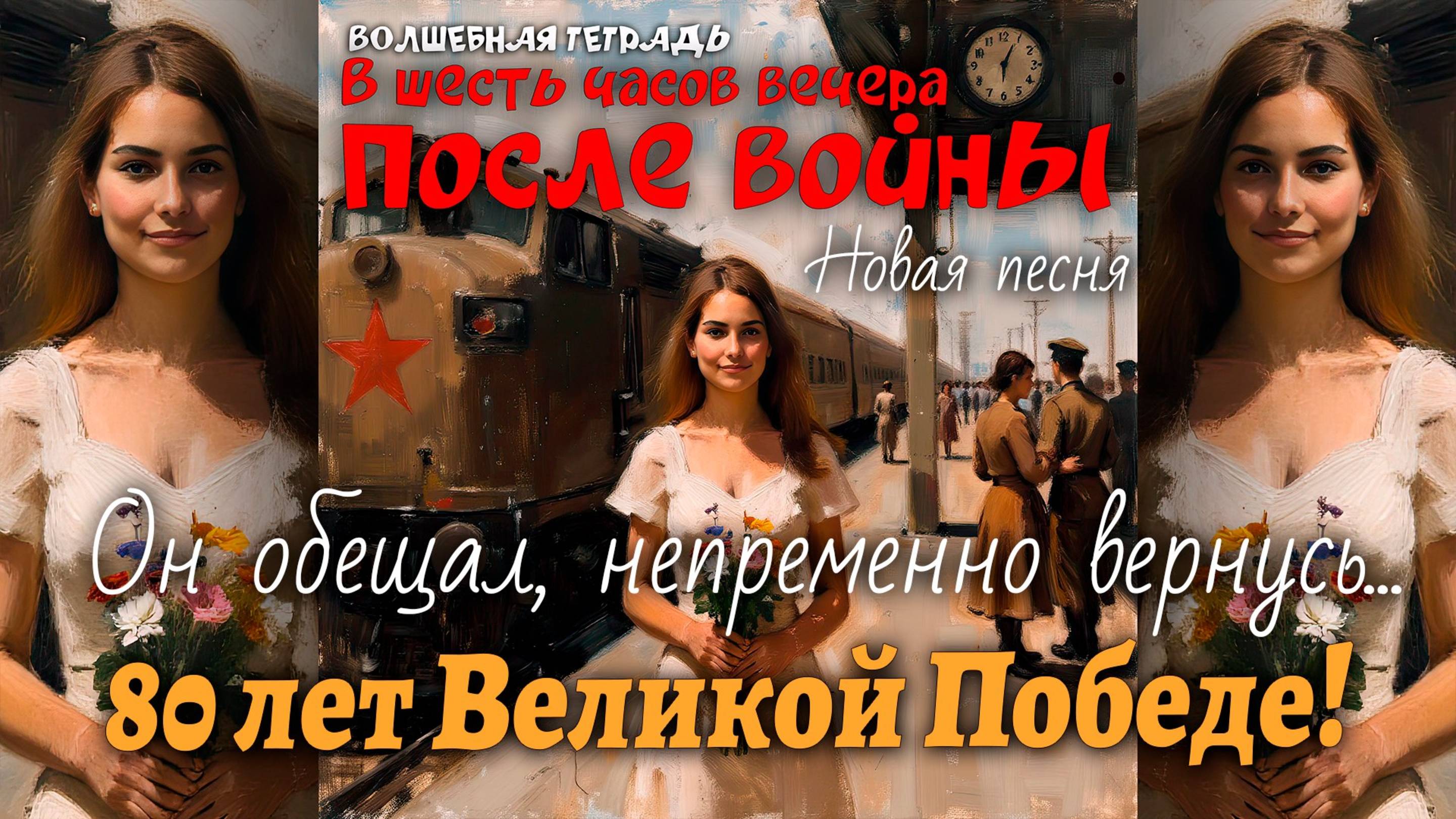 Волшебная тетрадь. "В шесть часов вечера после войны". Новая песня о войне. 9 мая. День Победы.