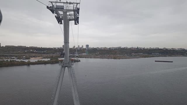 Канатка над Волгой. Бор - Нижний Новгород за 12 минут