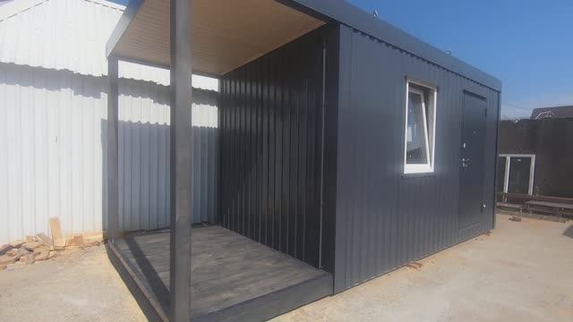 Садовый модуль с верандой 6,00*2,45.