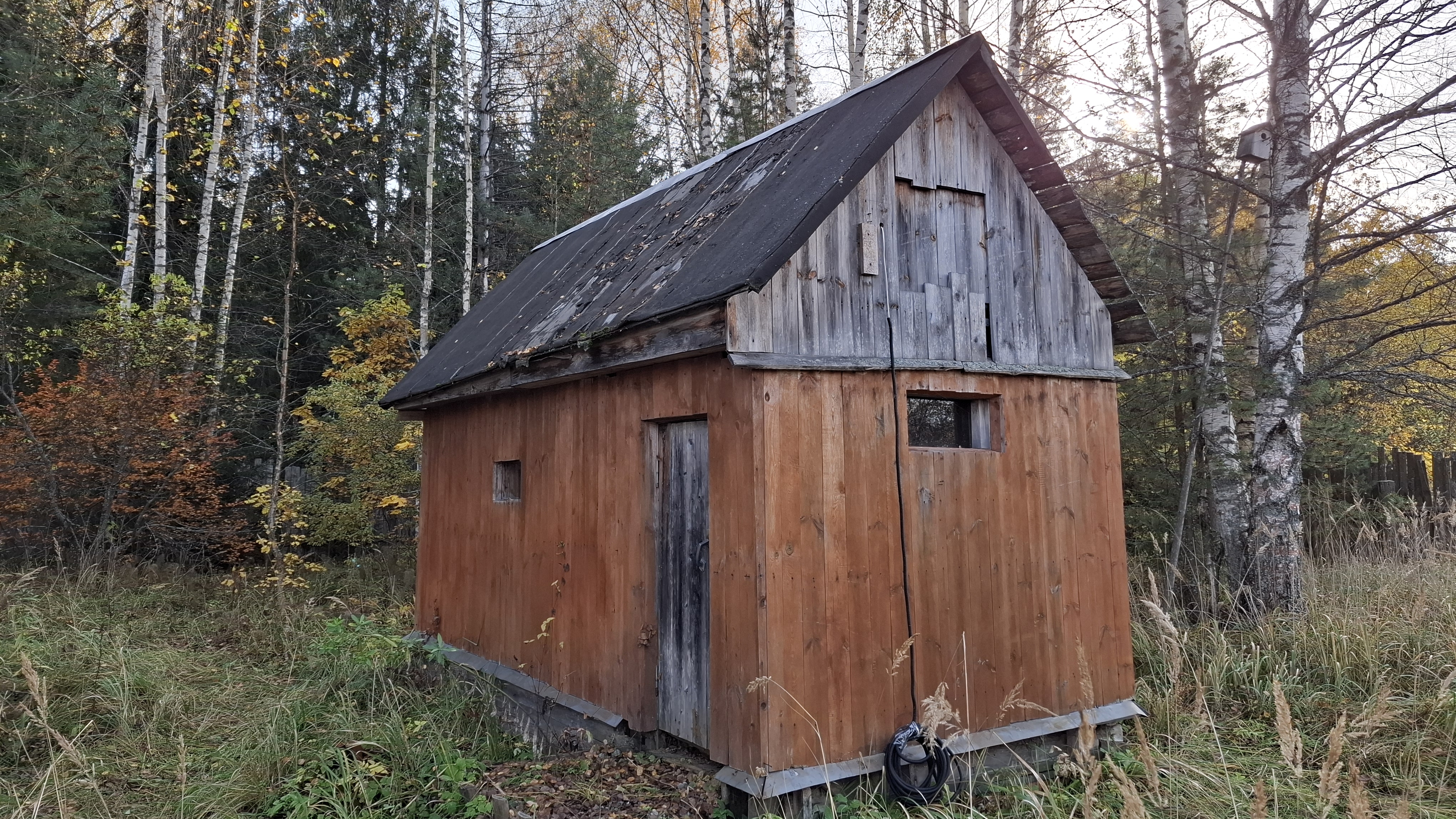 Пробная растопка печи в. бане