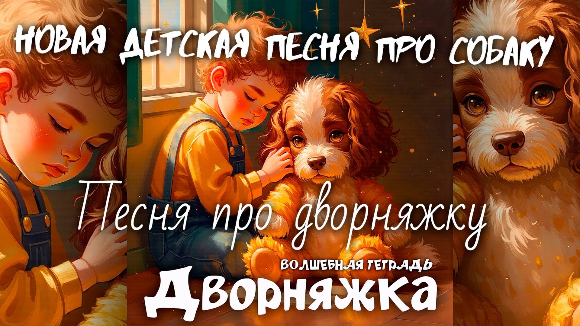 Волшебная тетрадь. ДВОРНЯЖКА. Новая детская песня про собаку. Песня про дворняжку. Песня о собаках.