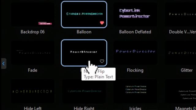 PowerDirector 24...- Советы по управлению ресурсами с помощью избранного