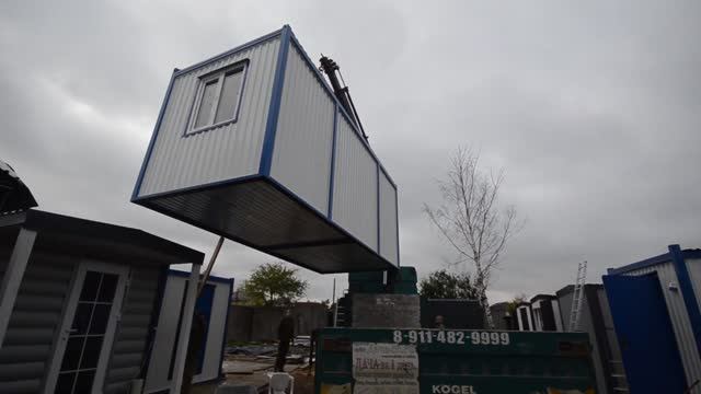 Бытовки на металлическом каркасе. Производство.