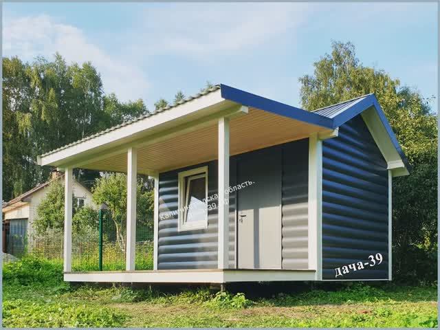 Садовый домик с верандой 4 на 2,45 и веранда 4 на 2.