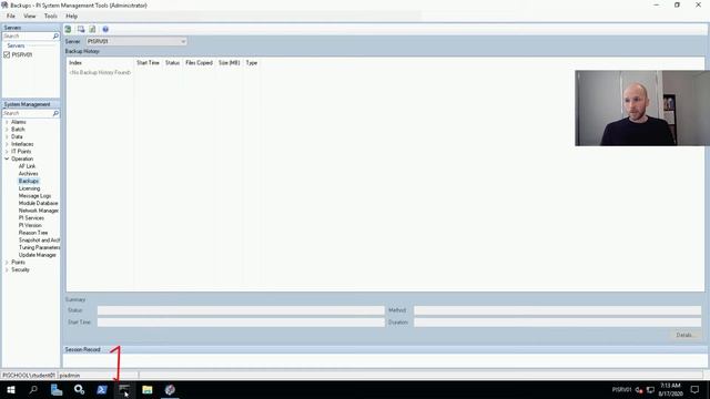 5. PI System Admin： Basics - Create Backups