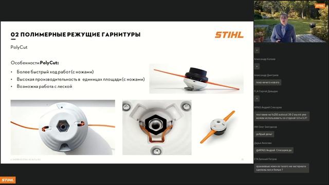 Режущая гарнитура для моторных кос Stihl