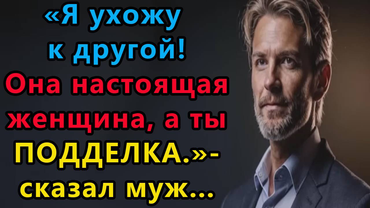 Истории из жизни: Муж заявил: я ухожу к другой! Она настоящая женщина, а ты подделка. Аудио рассказы