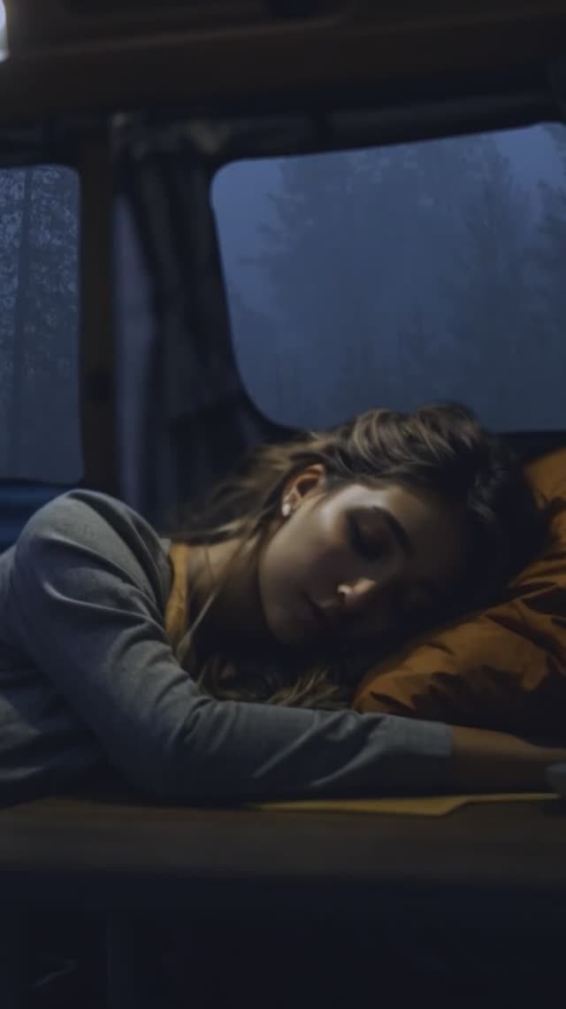 1 час дождя для самого уютного сна 🌧️🚐🌧️