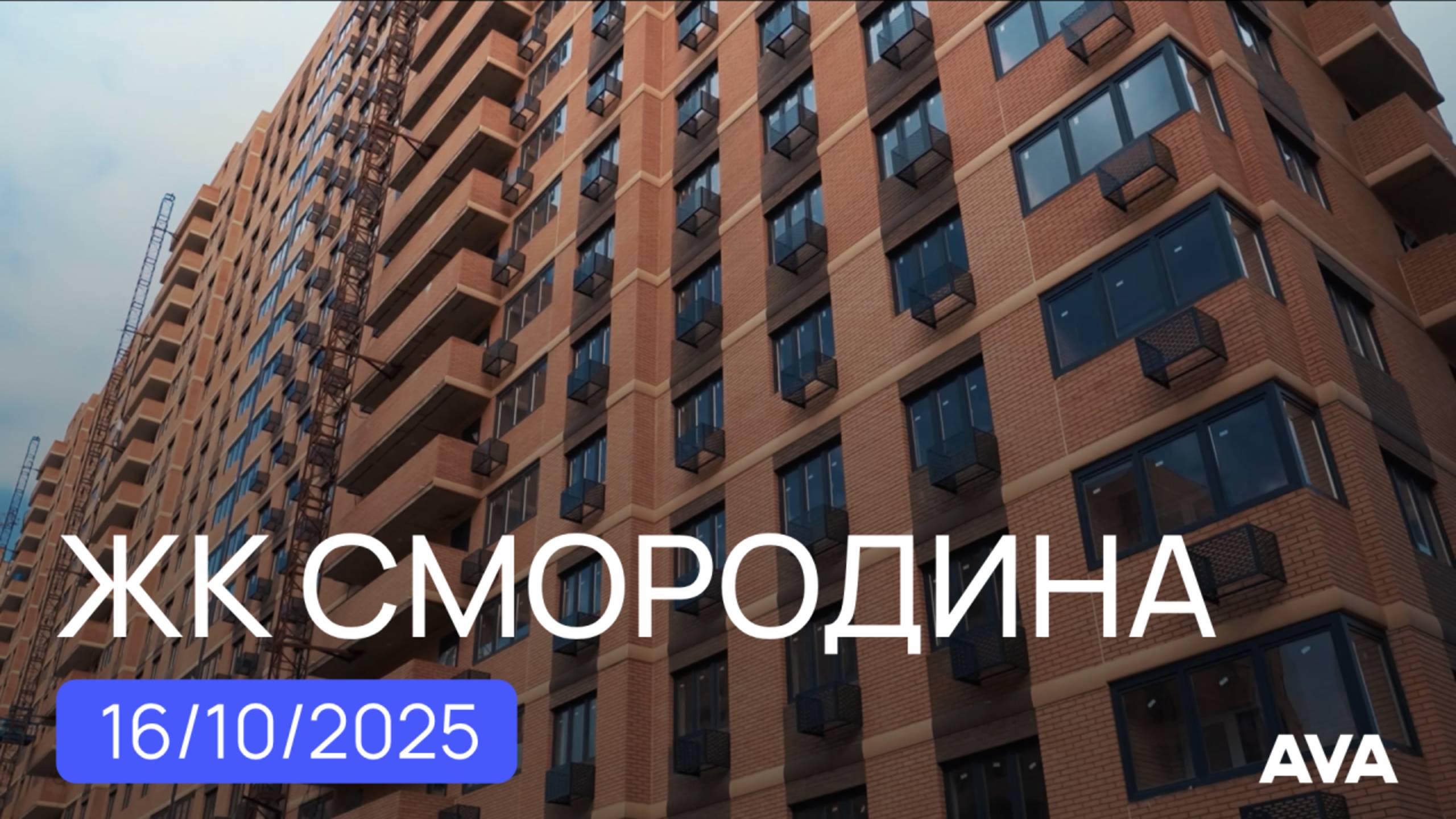 ЖК Смородина 2 ➤новостройки Краснодарского края ➤Новознаменский ➤видео отчет 16 октября 2025 🔷AVA