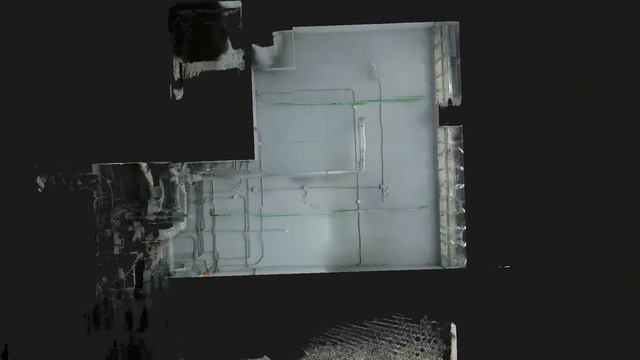 Обзорное видео облаков точек с мобильного сканера OmniSlam. Гражданское строительство