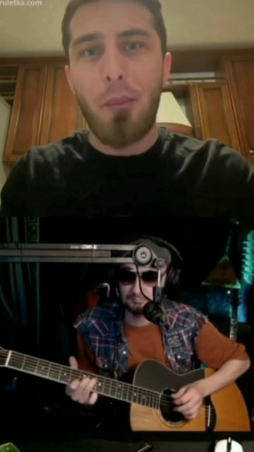 РЕАКЦИЯ на исполнение гитариста в чат - рулетке!!!#shorts  #гитара #дядяалик #чатрулетка