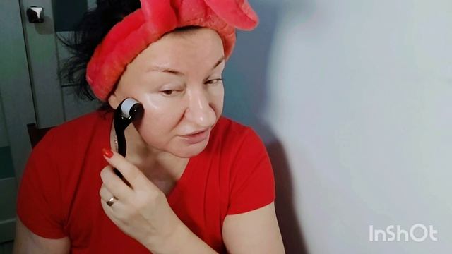 Делаю массаж с Мезороллером. Маленький помощник красоты против морщин.