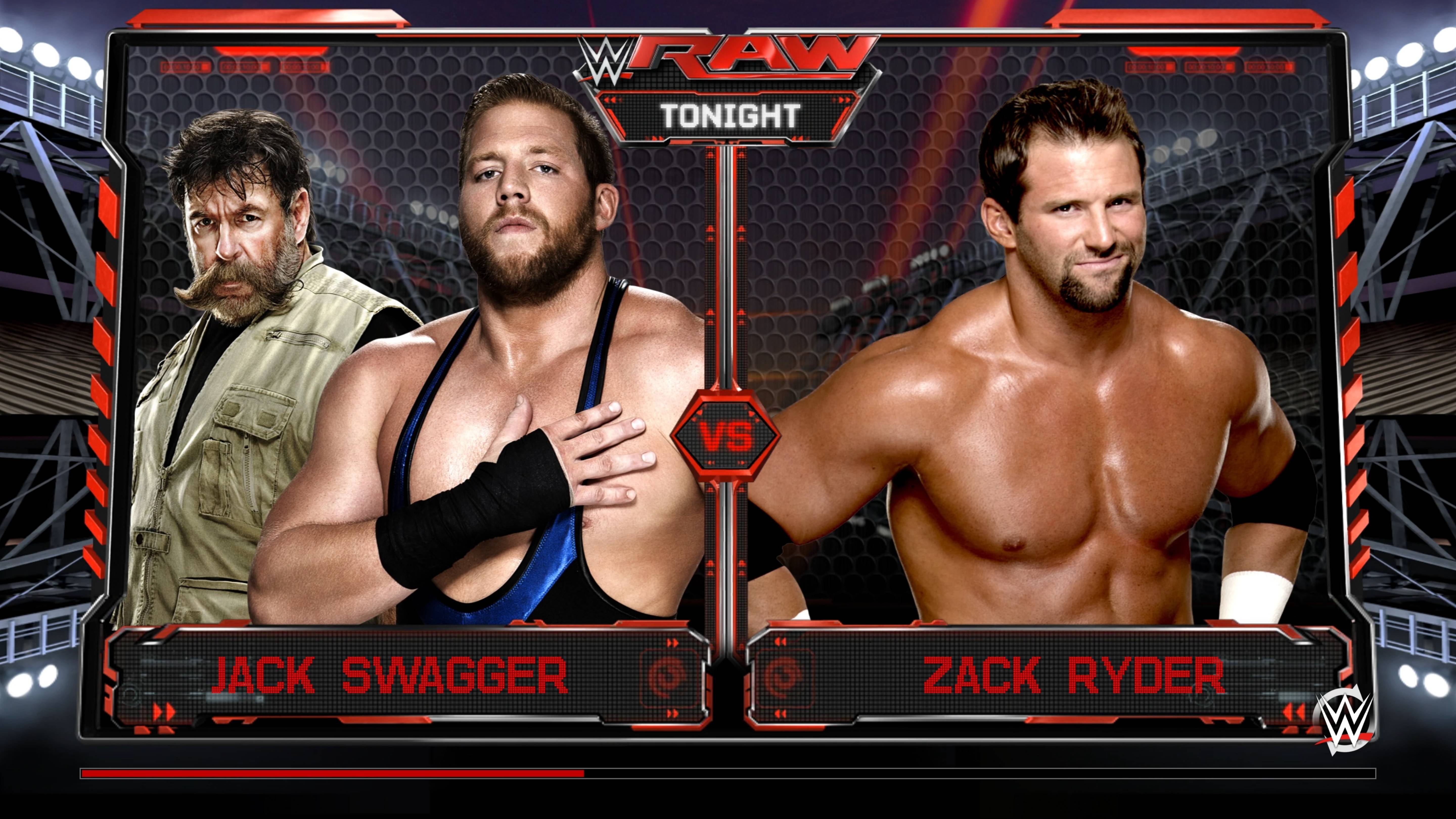 WWE2k16 Чемпионат RAW бой между Jack Swager - Zack Ryder