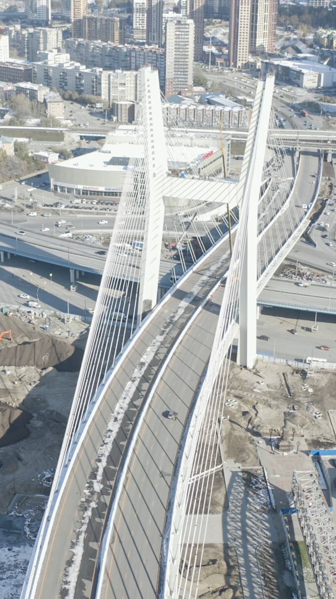 Мост через Обь в Новосибирске. Октябрь 2025