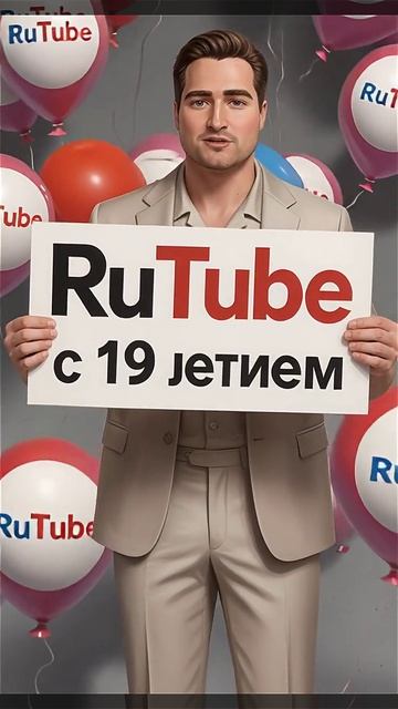 ПОЗДРАВЛЕНИЕ RuTube с 19 летием!