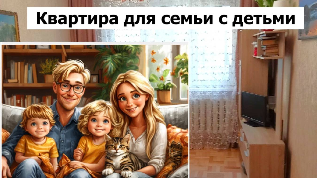 РЕКОМЕНДУЮ! Идеальная квартира для семьи с детьми - рядом школа и детский сад