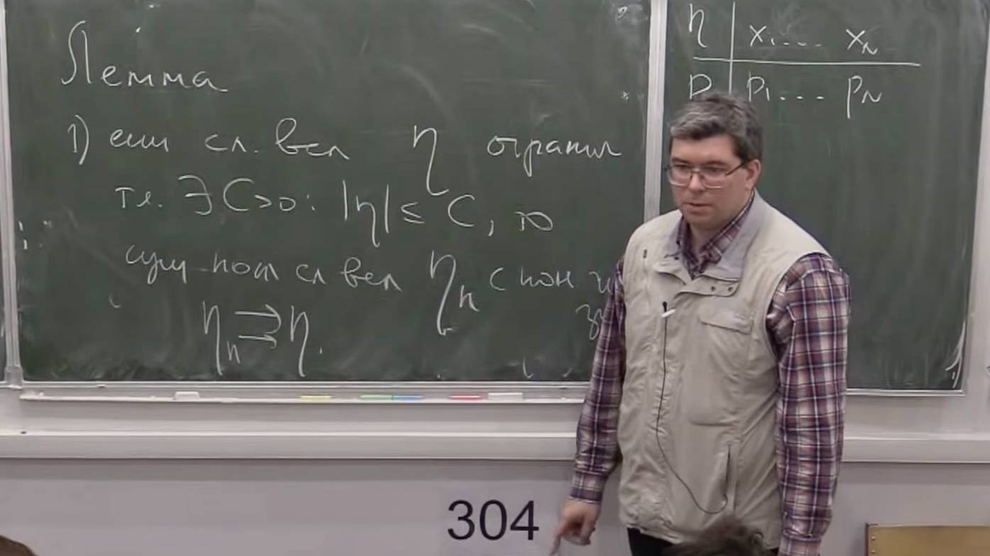 Теория вероятностей, Лекция 6, С.В.Шапошников