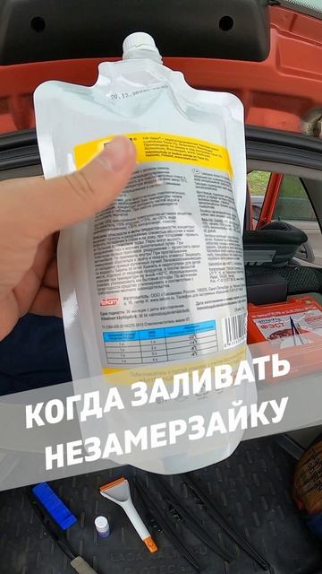 Когда заливать незамерзайку