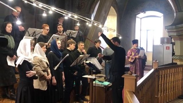 «Ныне отпущаеши». Автор М.П. Строкин. Протодиакон Александр Пушкарев.