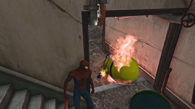 ГТА 5 ЧЕЛОВЕК-ПАУК ПРОТИВ ЦВЕТНЫХ МИНЬЕНОВ