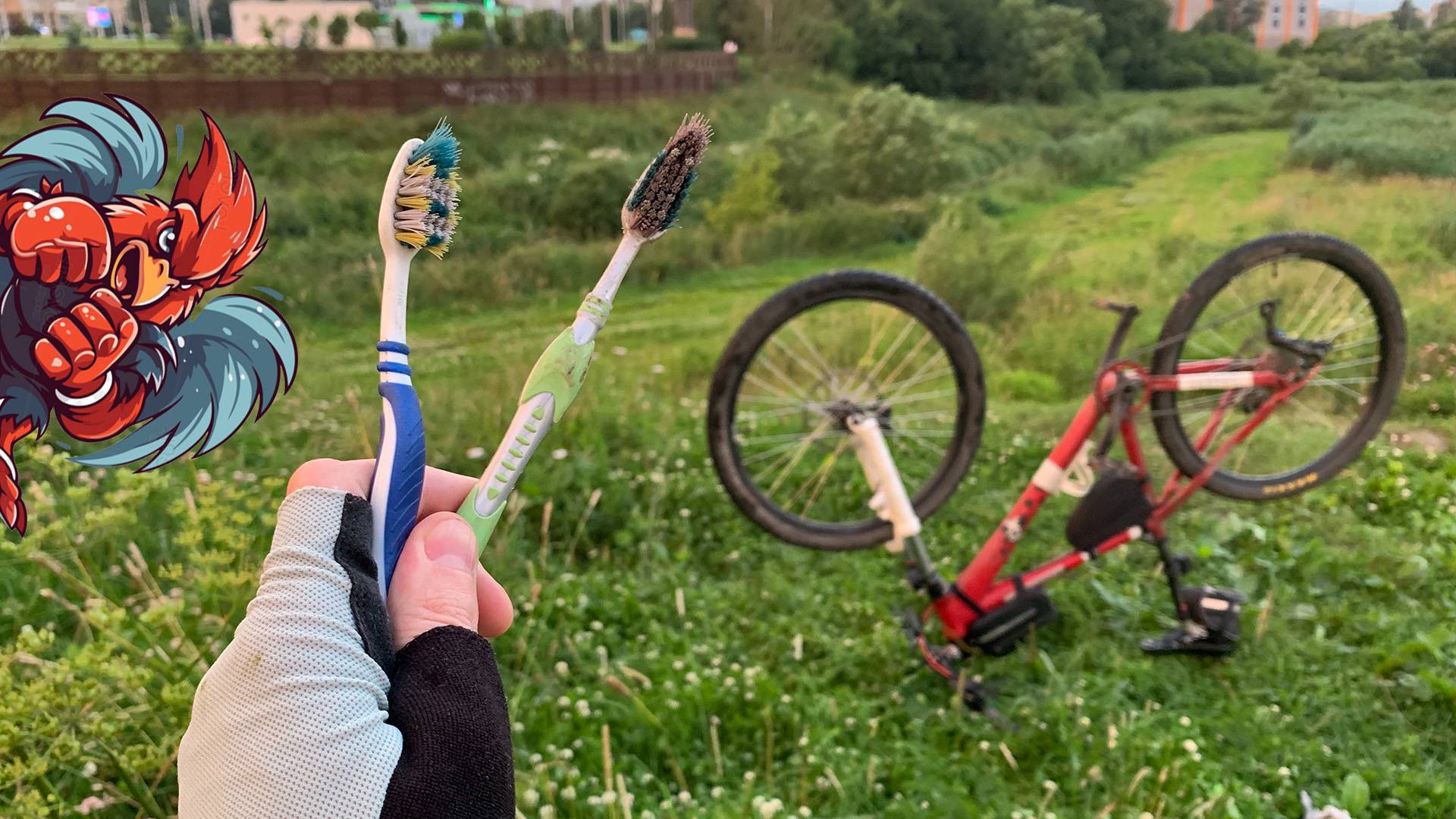 Как выправить петух переключателя. Секреты мойки велосипеда.