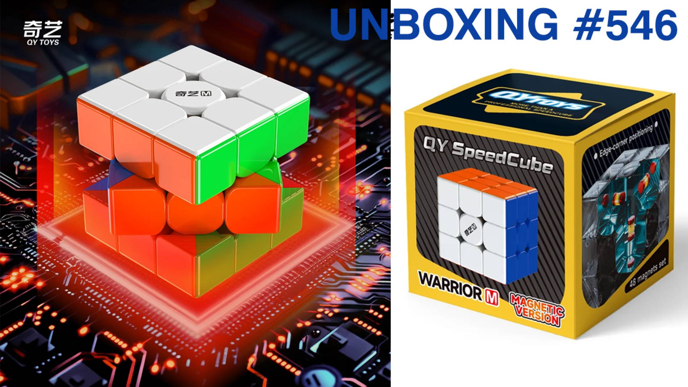 Unboxing №546 QiYi Warrior M 3x3 - Ультрабюджетный Магнитный Кубик Рубика