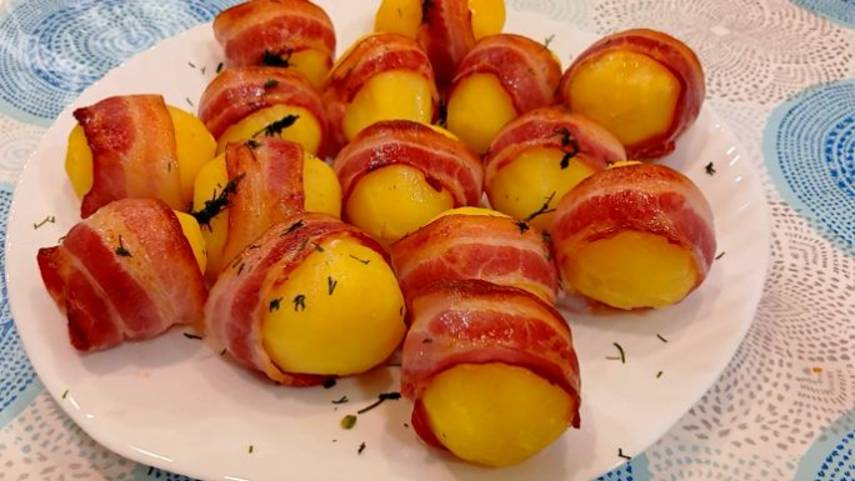 Ароматная Картошечка в Беконе /