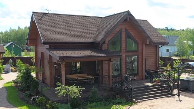 Загородный дом из клееного бруса — проект Аликанте от Holz House в Санкт-Петербурге