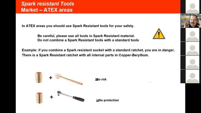 Вебинар FACOM Изолированный, искробезопасный инструмент, молотки