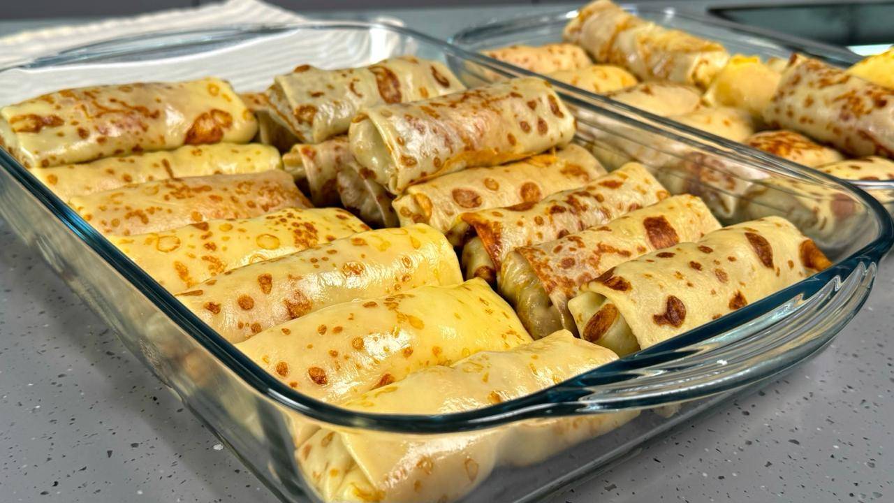 Так БЛИНЫ с начинкой готовлю 1000 лет! Фаршированные блинчики: с мясом и творогом, сразу 2 начинки!