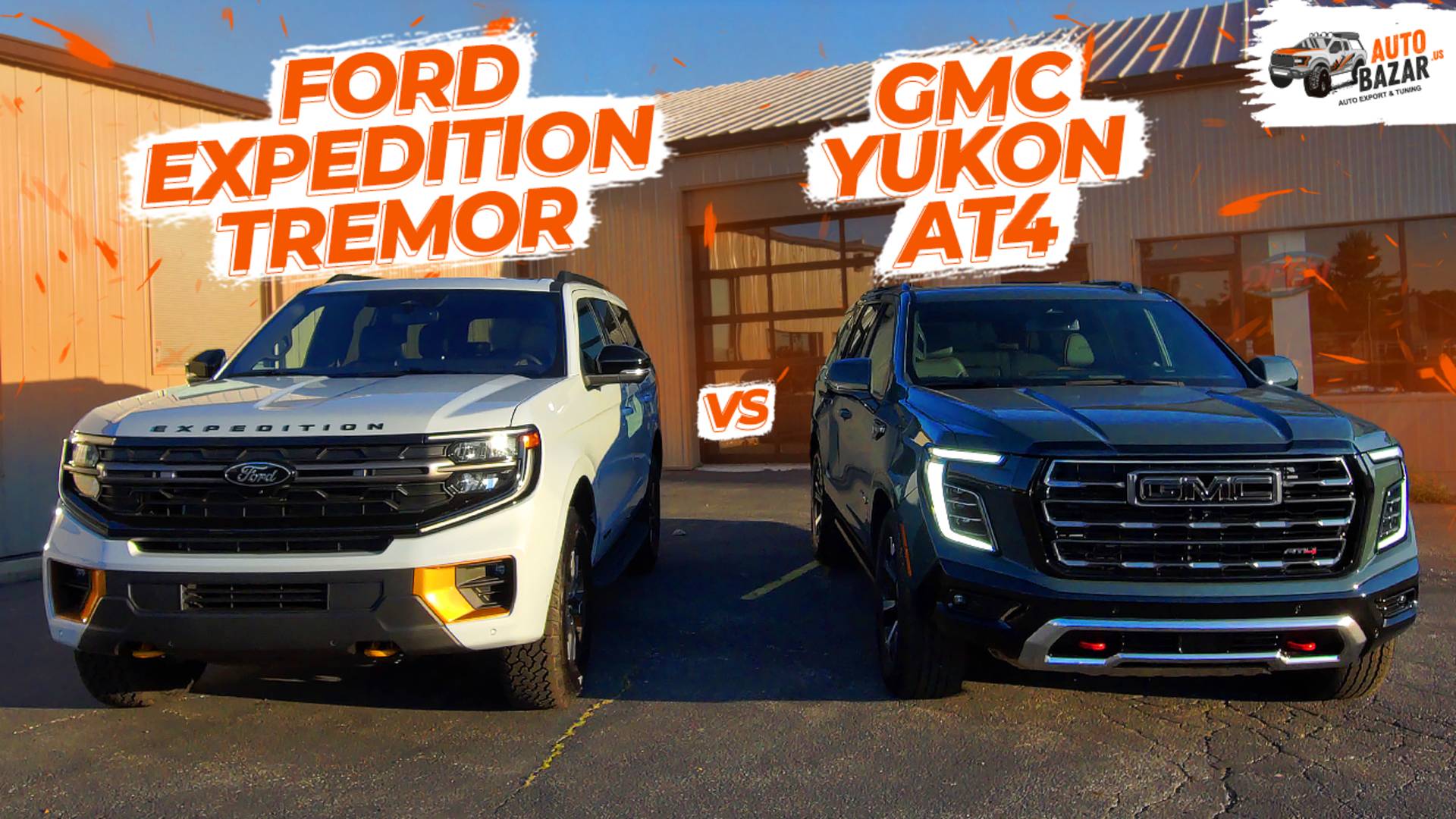Сравнение больших внедорожников из США: обзор 2025 Ford Expedition Tremor vs GMC Yukon AT4