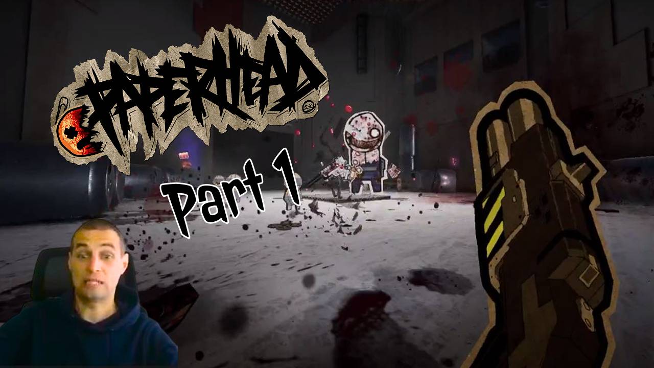 Часть 1 / Бумажная голова! Я раздавлю картон до крови)) Я пну тебя в лицо! #хоррор #битва #игры