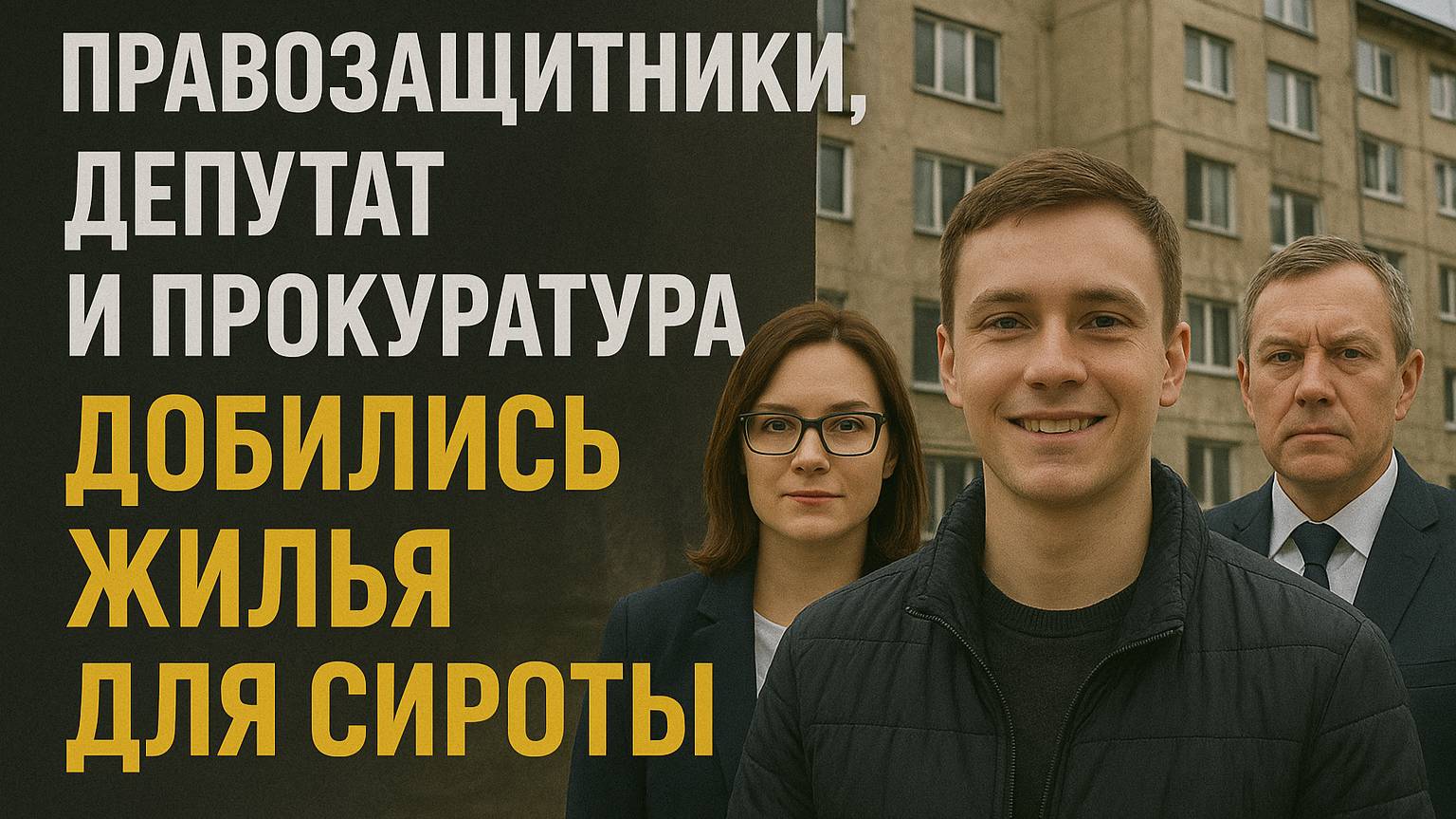 ПРАВОЗАЩИТНИКИ, ДЕПУТАТ И ПРОКУРАТУРА ДОБИЛИСЬ ЖИЛЬЯ ДЛЯ СИРОТЫ!