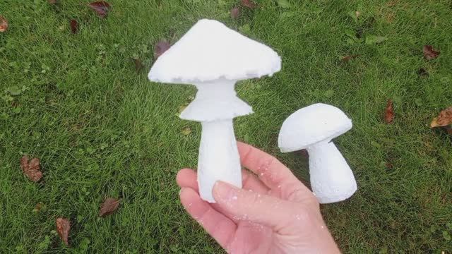 МК МУХОМОР ИЗ ПЕНОПЛАСТА 🍄 Грибы своими руками. Поделка в школу, детский сад или просто декор