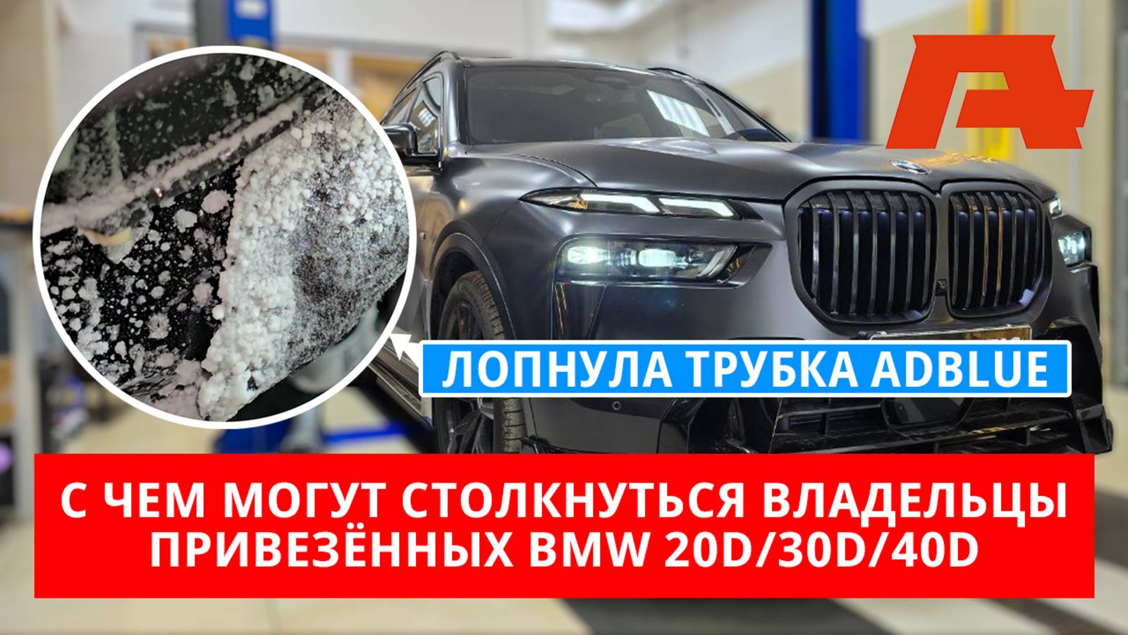 Отключение AdBlue на BMW 20d, 30d, 40d. Избегаем блокировки мотора. Отключение EGR. Чип-тюнинг