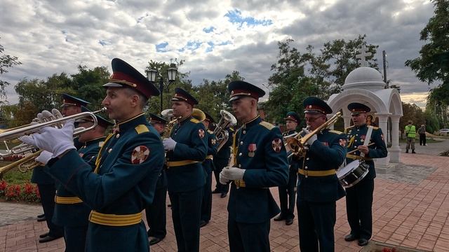 Военный оркестр в Марксе