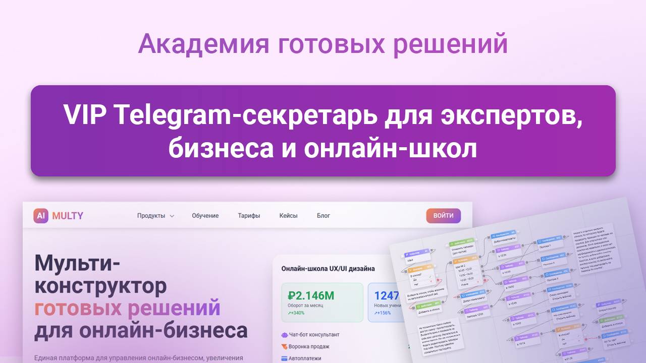 VIP-секретарь Telegram для бизнеса, экспертов и онлайн-образования