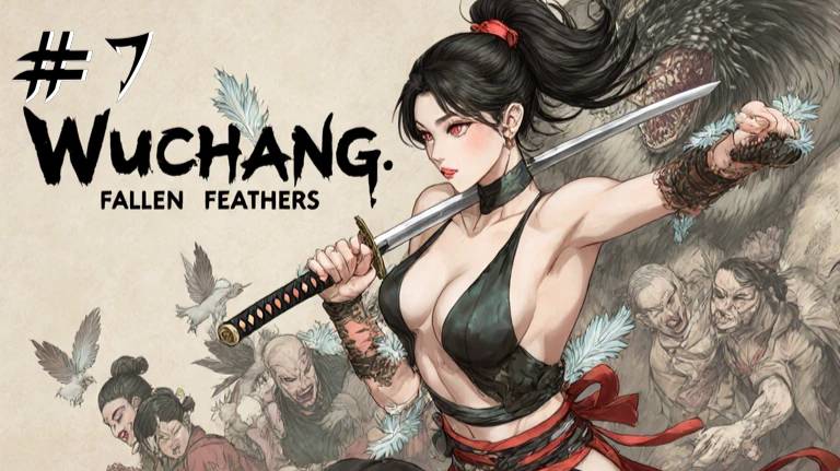 Прохождение Wuchang: Fallen Feathers: босс Великая Сколопендра, и снова грозный старик #7 4k 120fps