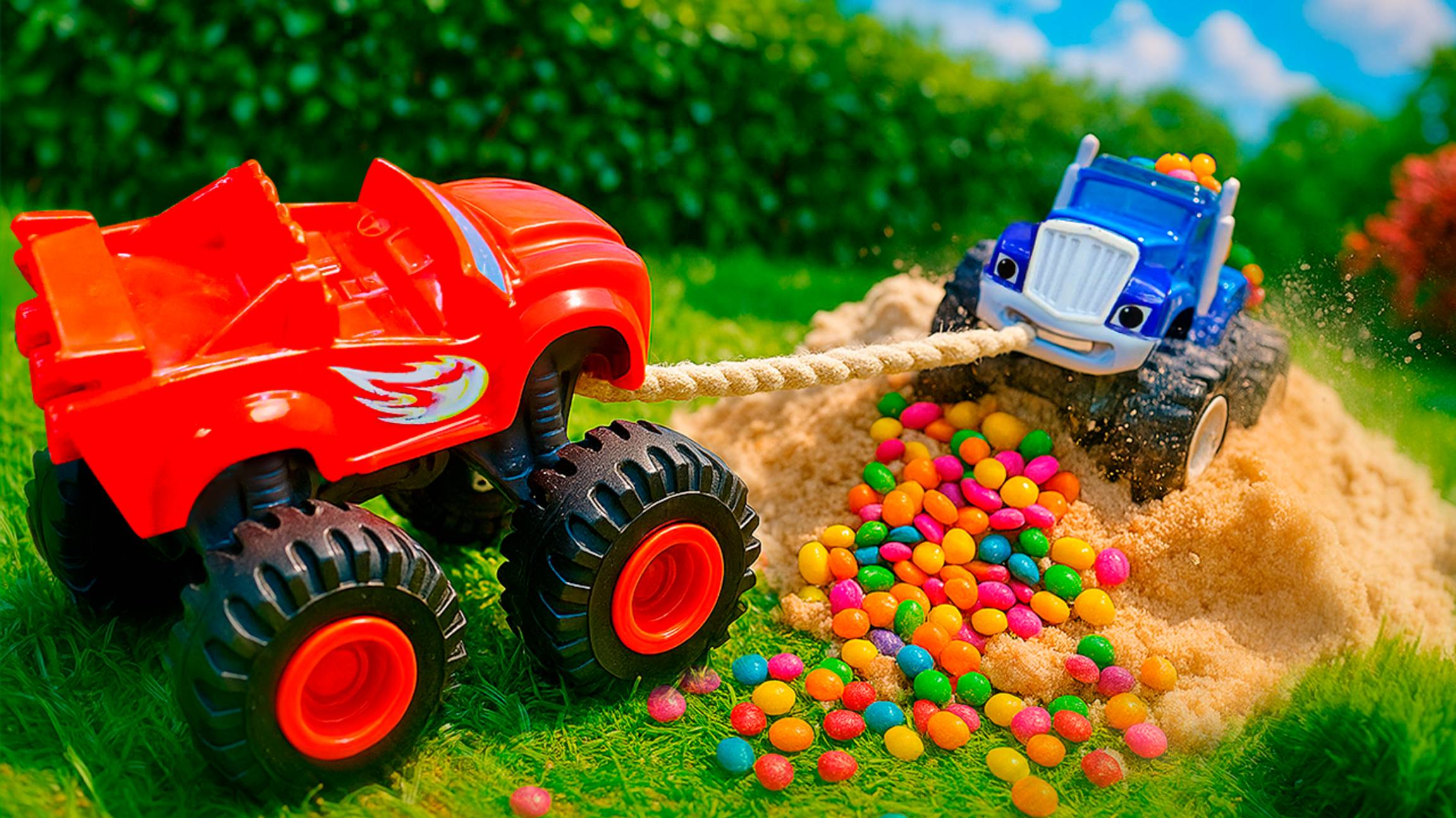 🍫🍬🍭 Крушила украл все конфеты! Вспыш и Чудо-машинки спасают Хэллоуин