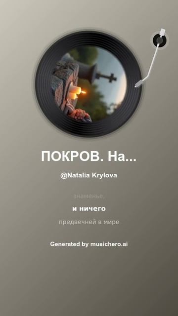 ПОКРОВ. На стихи Татьяны Кайсаровой