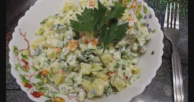 Салат постный Зимний с авокадо. Вкусно и сытно! Простой рецепт! В пост.