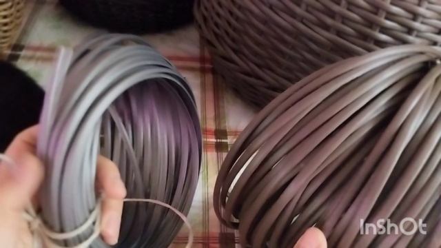 Кашпо из ротанга для начинающих,как выбрать ротанг, инструмент и ёмкость для плетения кашпо.Мой опыт