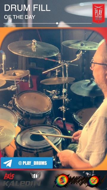 Заполнение на барабанах на одну четверть #10 #drumfill #drumlesson