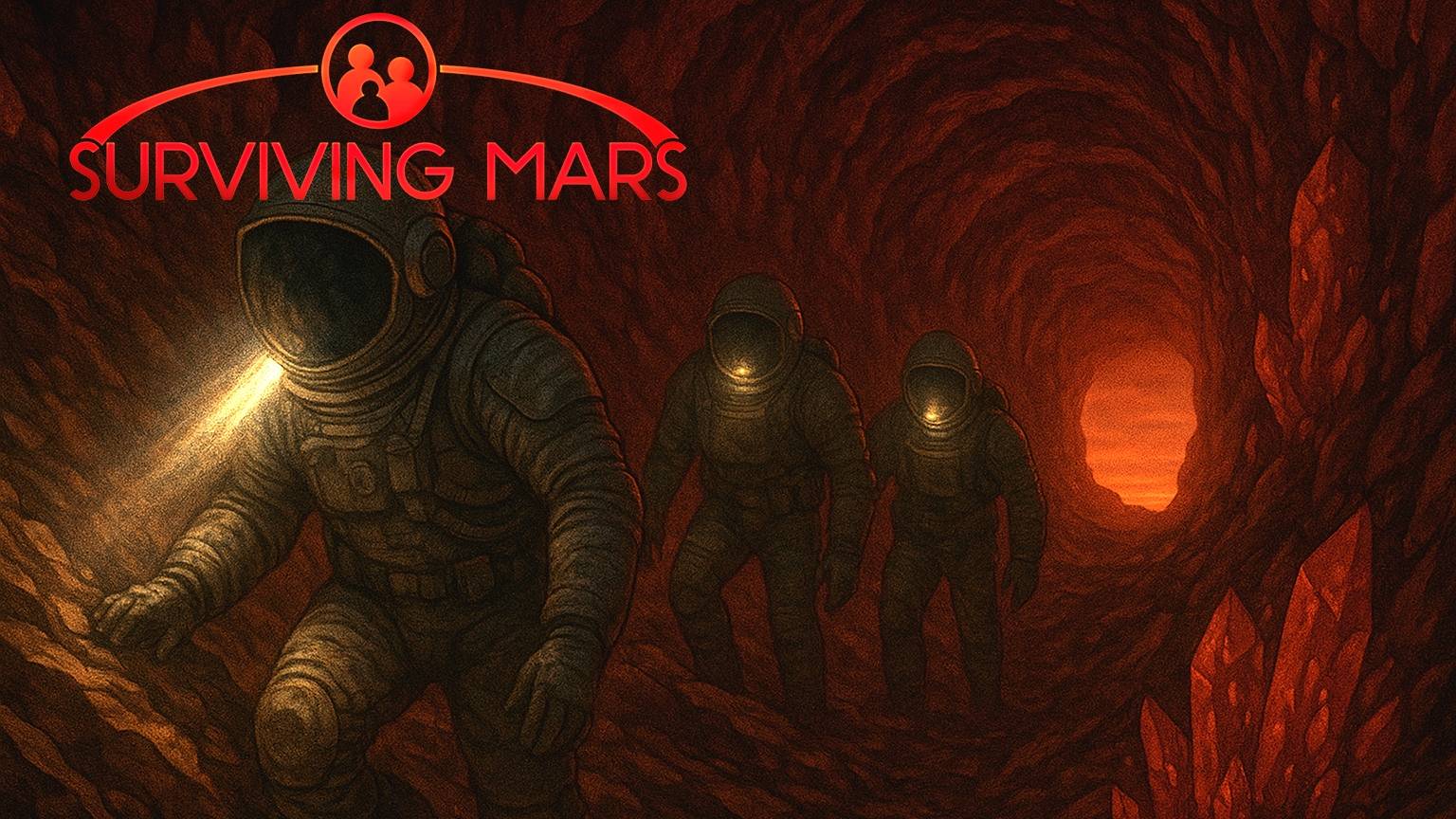 ЕСТЬ ЛИ ЖИЗНЬ ПОД ЗЕМЛЕЙ ? Спустился ПРОВЕРИТЬ ! Космическая игра SURVIVING MARS #3