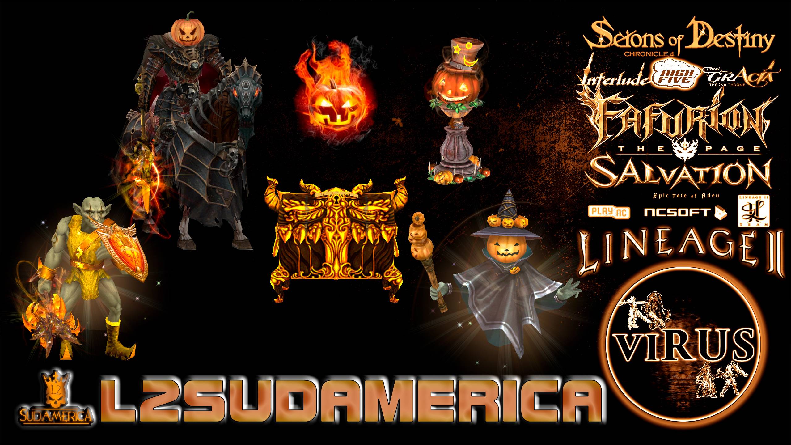 Five New Monsters and NPCs for the www.L2SudAmerica.Com server. Lineage II-Interlude ◄√i®uS►