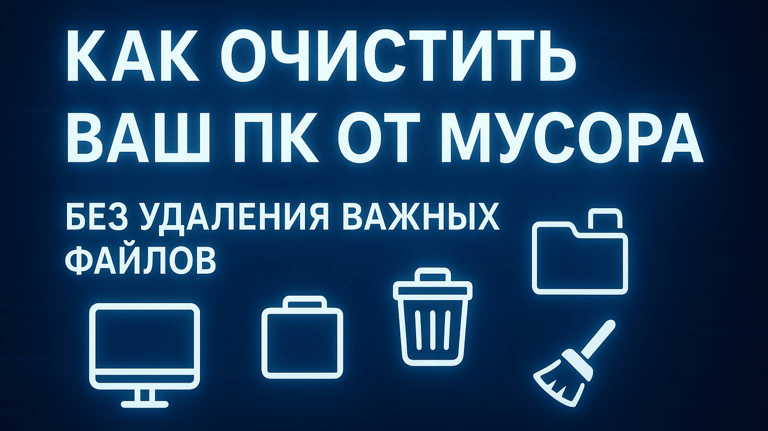 Как очистить ваш ПК от мусора при этом не удаляя ничего важного.