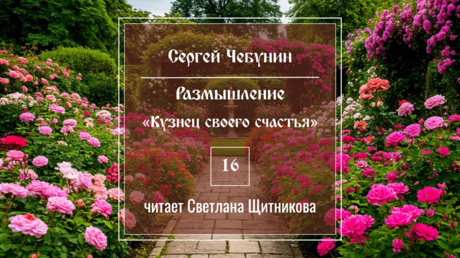 Размышление 16 (автор Сергей Чебунин, читает Светлана Щитникова)