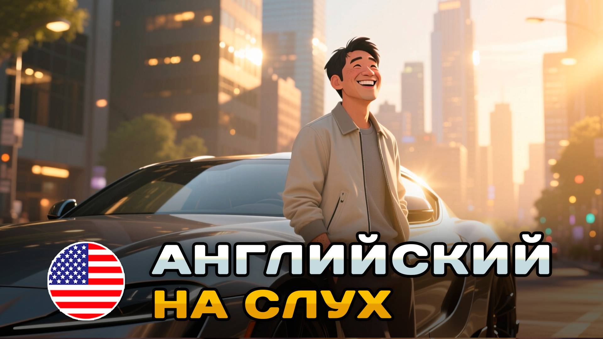 СЛУШАЕМ простой рассказ на Английском (A0-A1):  Новая машина | Английский на слух 🎧