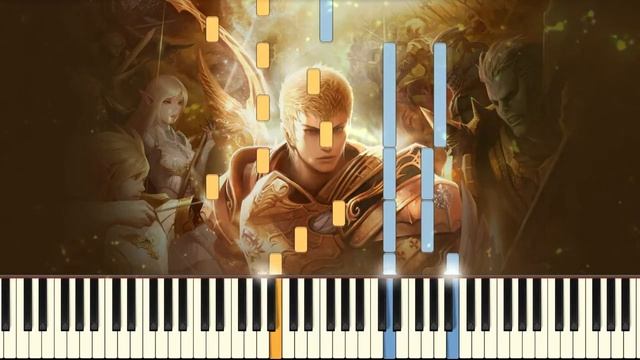 Tragic Love (Lineage 2) - Synthesia  Piano Tutorial